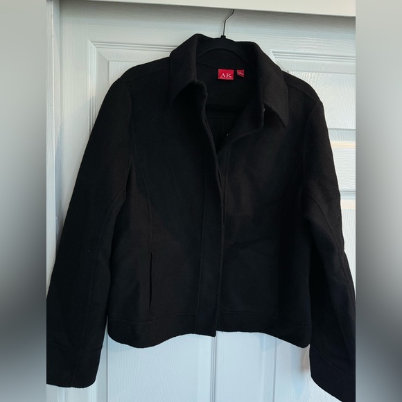 Anne Klein | Jackets & Coats | Anne Klein Wool Unlined Collared Bomber ...